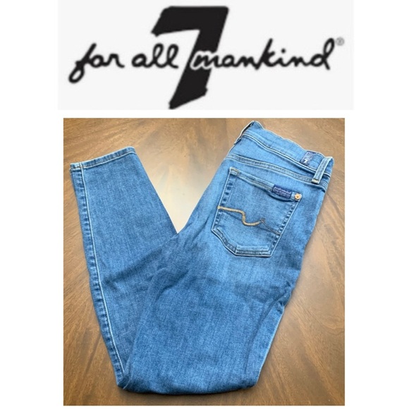 7 For All Mankind | Jeans | 7fam Gwenevere Blue Jeans Skinny Jeans 28 ...